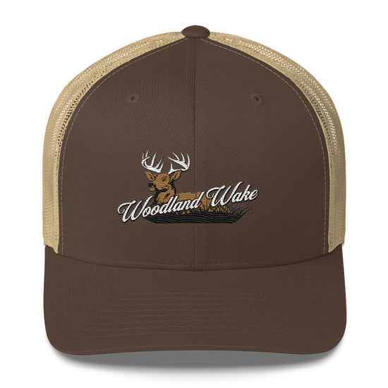 Buck Logo Trucker Cap - Woodland Wake - The best Outdoors Apparel and ...