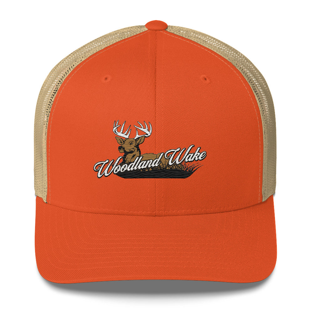 Buck Logo Trucker Cap - Woodland Wake - The best Outdoors Apparel and ...